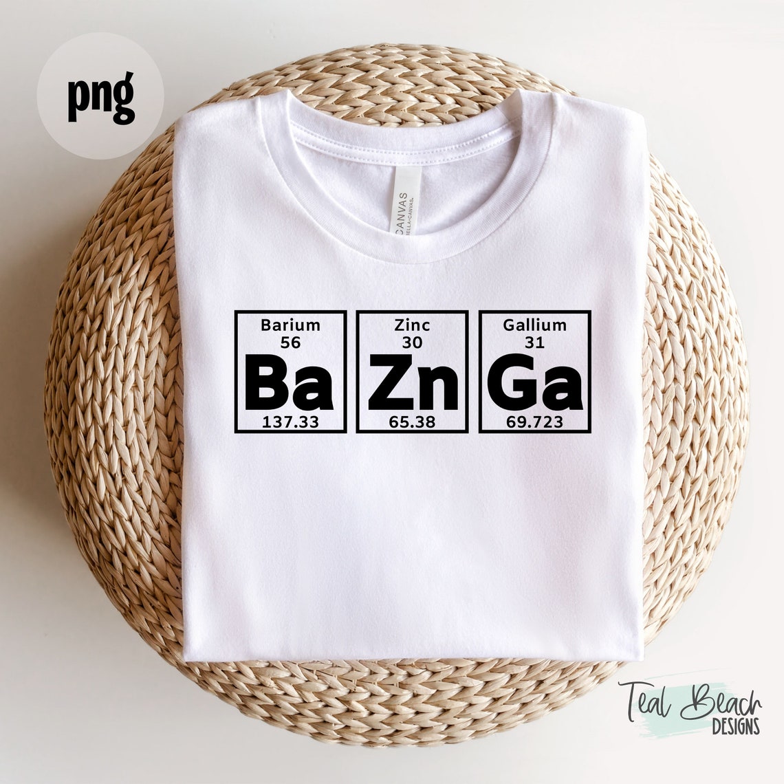 Bazinga Periodic Table Png Digital Png File T-shirt - Etsy