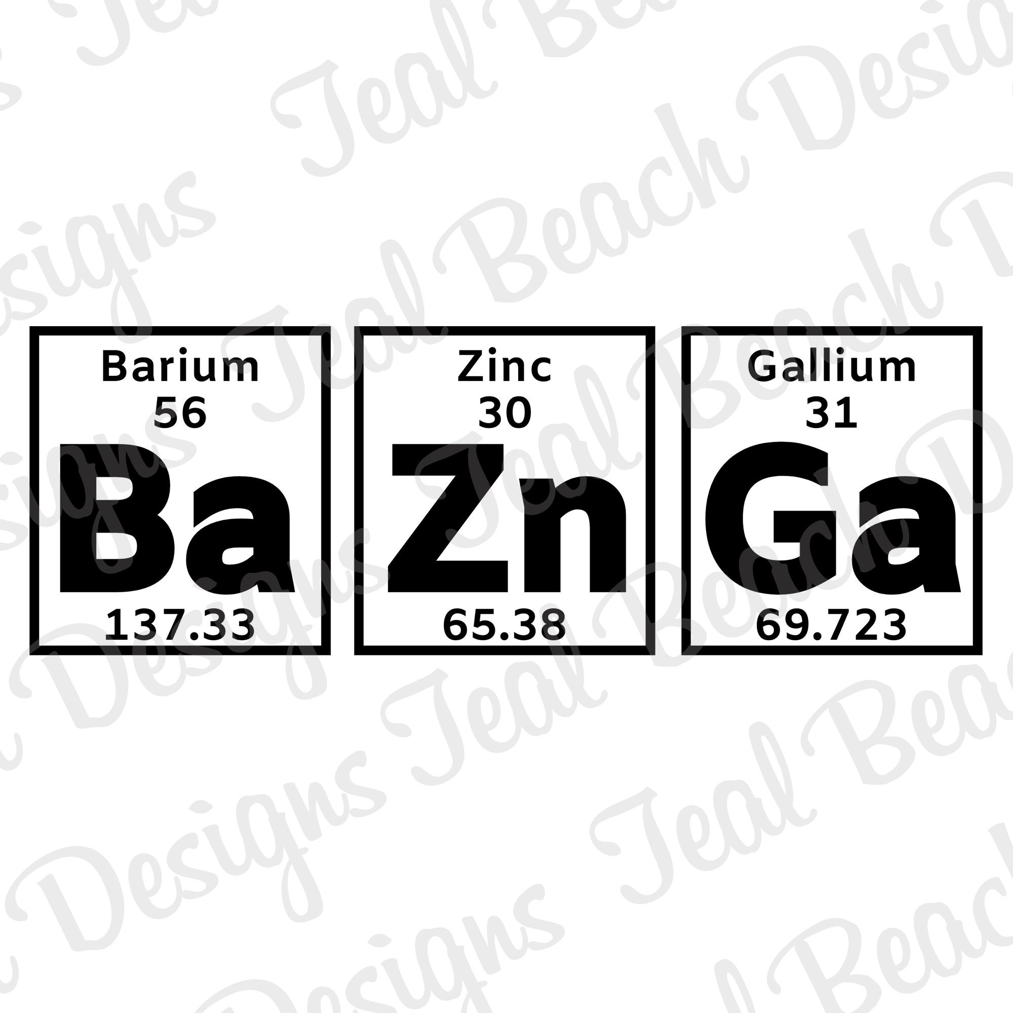 Bazinga Periodic Table Png Digital Png & SVG File T-shirt - Etsy