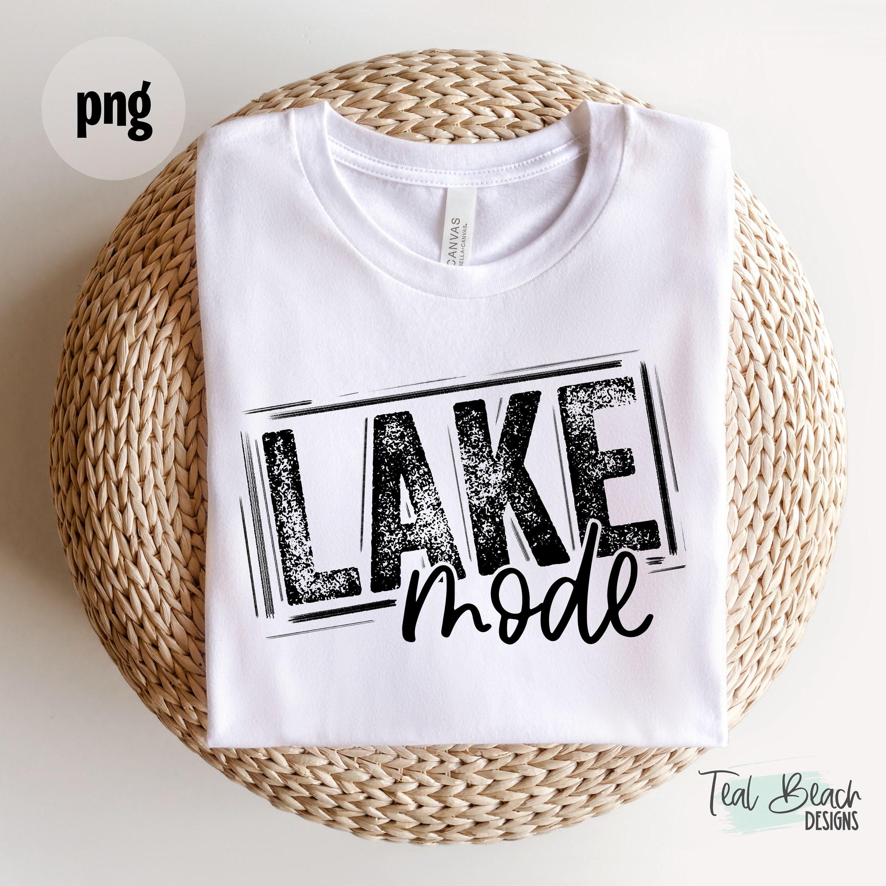 Lake Mode Distressed Png Summer Png Summertime Lake - Etsy