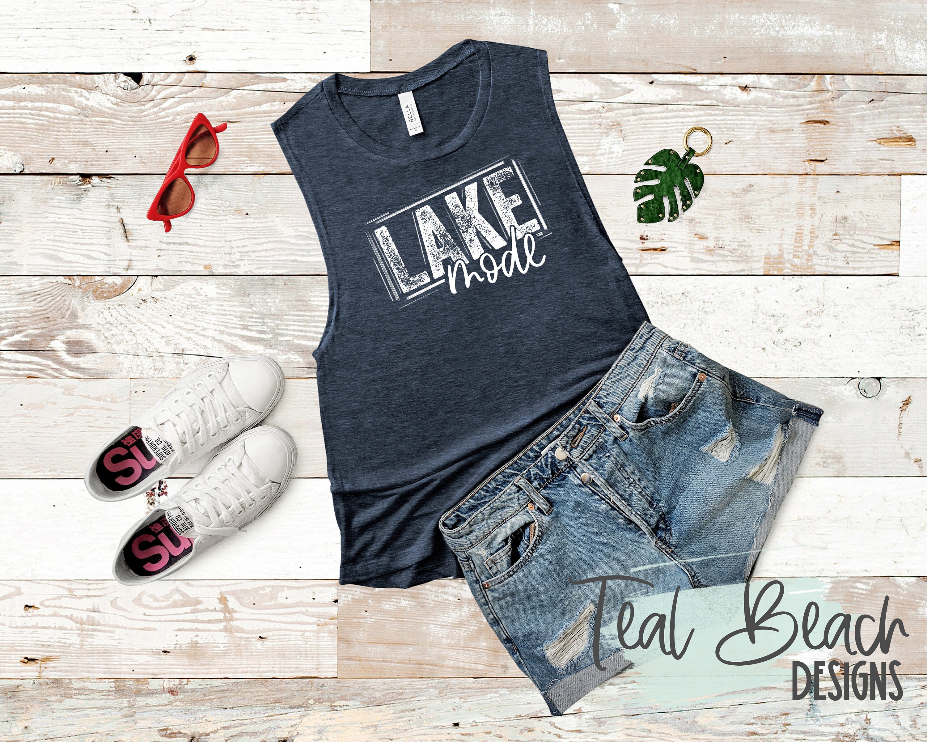 Lake Mode Distressed Png Summer Png Summertime Lake - Etsy