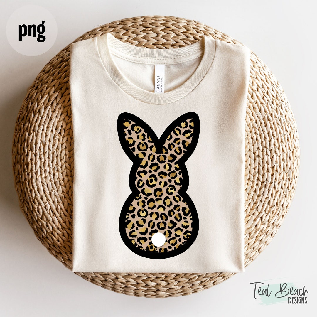 Leopard Print Bunny Png | Easter Bunny Png | Tshirt Png | Bunny T-shirt ...