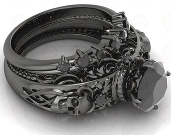 Gothic Wedding Ring | Etsy