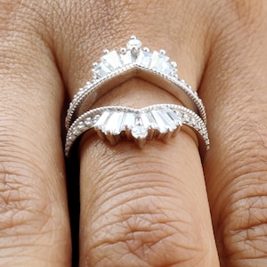 Ring Jacket Ring Enhancers and Wraps 14K Gold Moissanite - Etsy