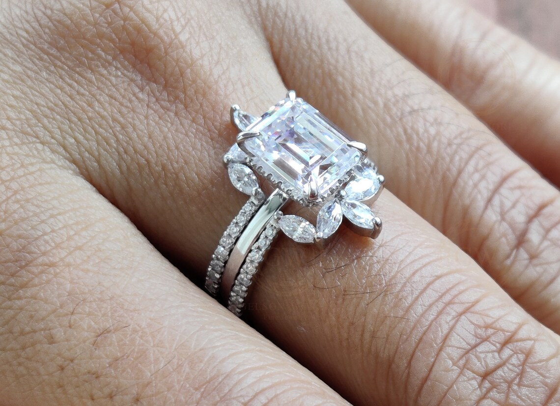 Ring Enhancer Ring Enhancers and Wraps Moissanite Ring - Etsy