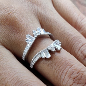 Ring Enhancer Ring Enhancers and Wraps 14K Gold Moissanite - Etsy