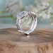 Infinity Twisted Enhancer Ring Band, Round Moissanite Women's Curve ...