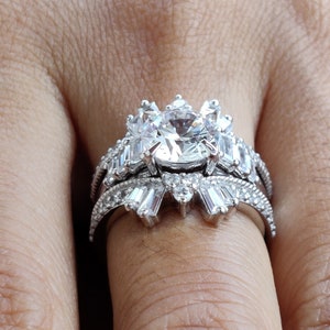 Ring Enhancer Ring Enhancers and Wraps 14K Gold Engagement - Etsy