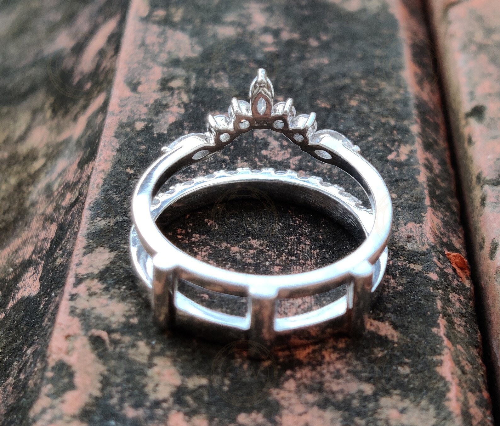 Moissanite Women's Enhancer Wedding Ring Band Wrap Guard - Etsy