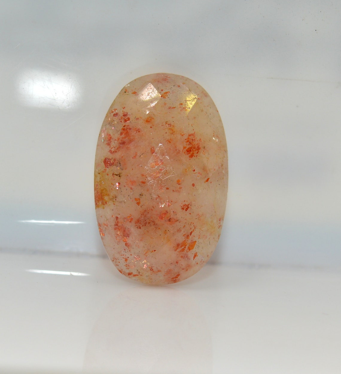 Rose Cut Sunstone Cabochon 29X18X6 MM Sunstone Cabochon - Etsy