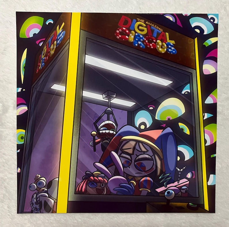 The Amazing Digital Circus Art Print: Pomni Claw Machine - Etsy