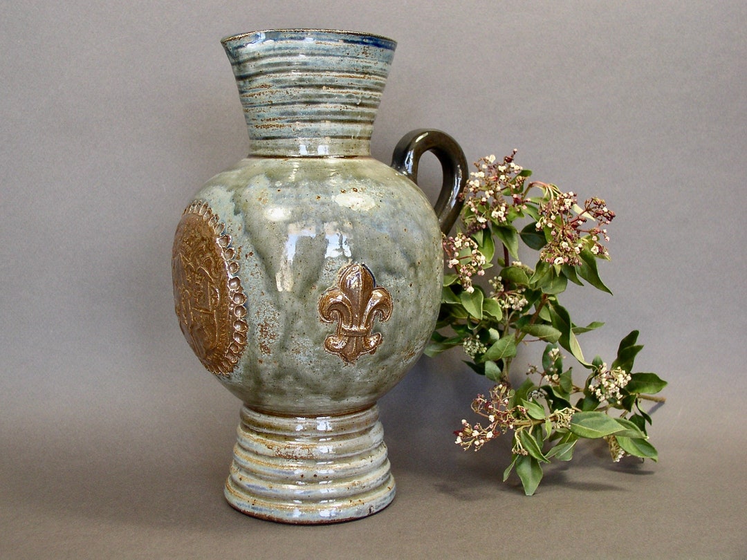 "roger Guerin" Pottery. Pitcher/vase From Belgium. Antique Collectible ...
