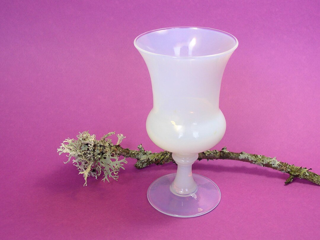 Opaline Vase. Blown Glass, 1960s/70s. Handmade Opaline From France ...