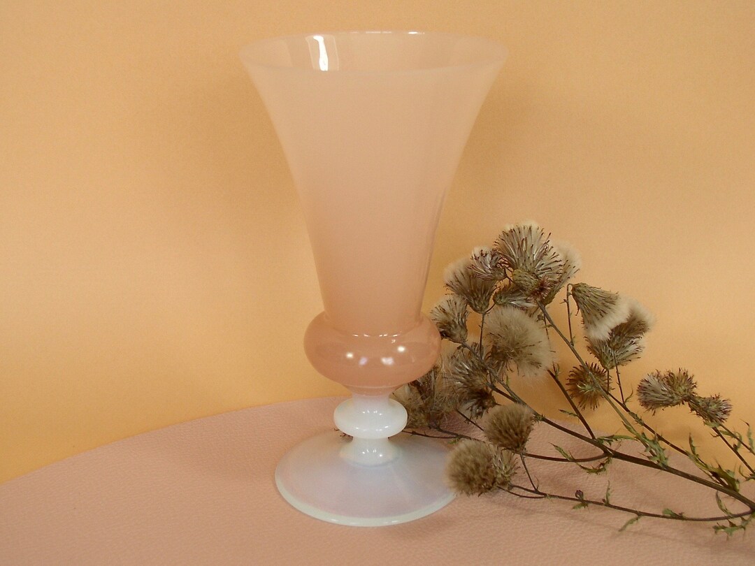 Pale Pink Opaline Vase.vintage Opaline From France or Italy.creation ...