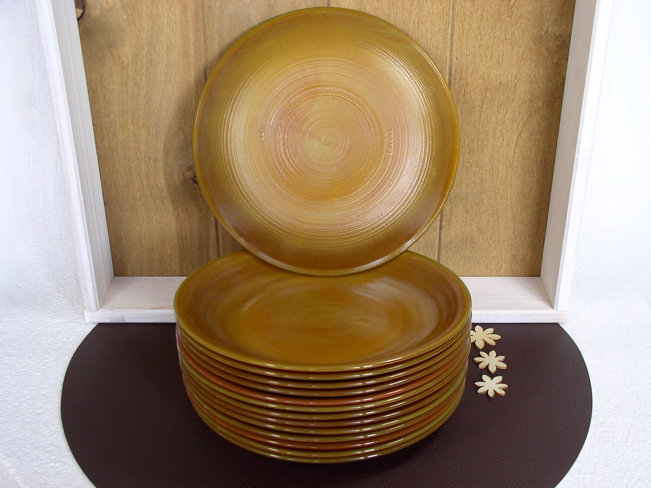 Arcopal, Volcano Plate.vintage French Plate.old Caramelized Color Plate ...