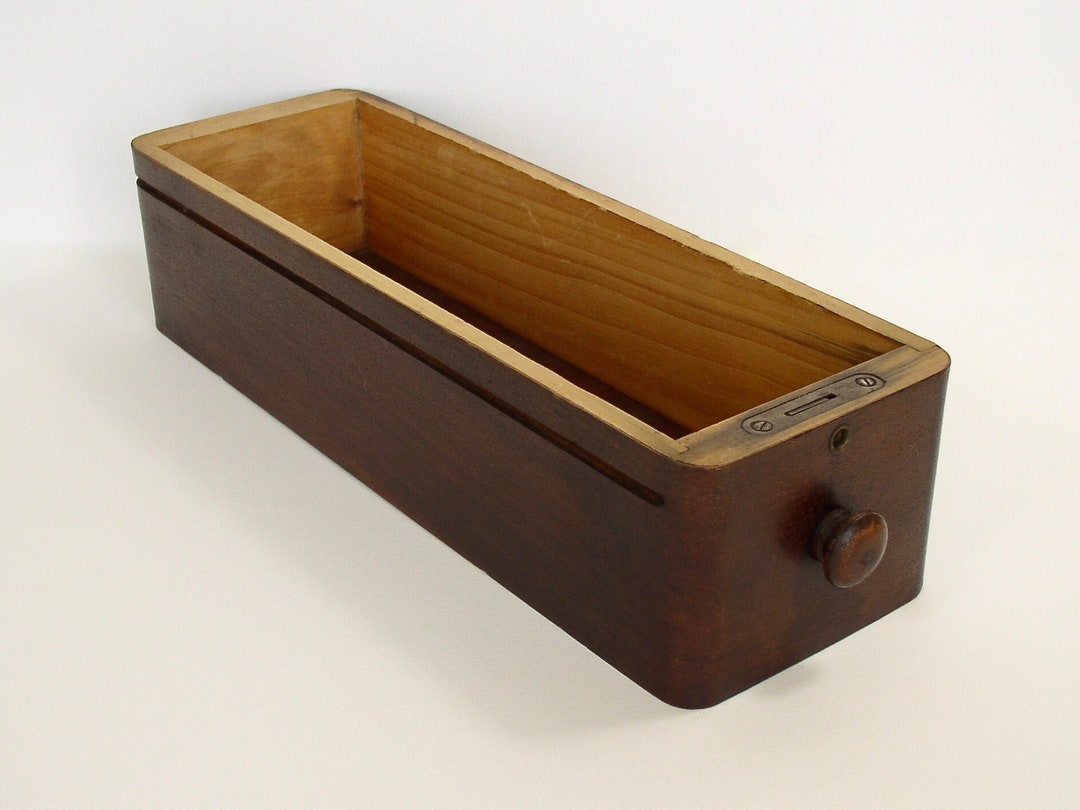 Antique Wooden Drawer. Vintage Drawer. Antique Storage Space. Long ...