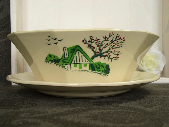 Plates Dining & Serving Vintage Large French Digoin Sarreguemines ...