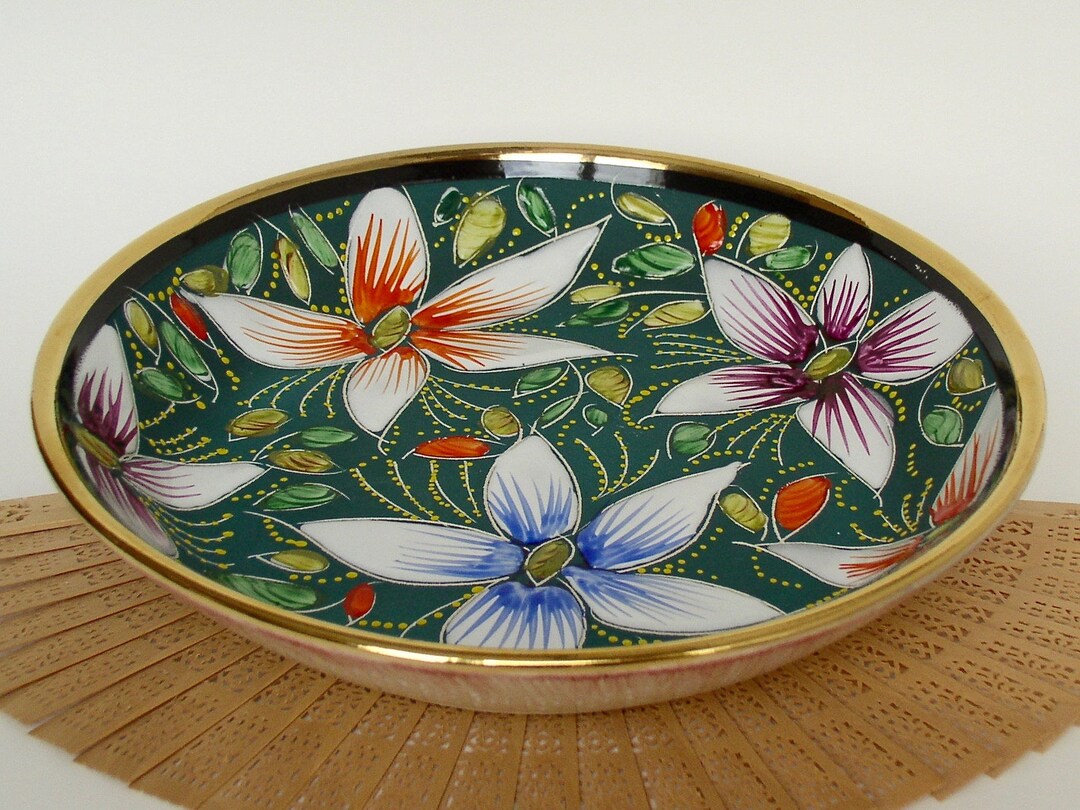 "hubert Bequet" Ceramic Tray. Belgian Ceramic. Antique Ceramic. Hand ...