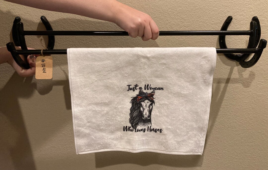 Horse Shoe Towel Bar/wrack - Etsy