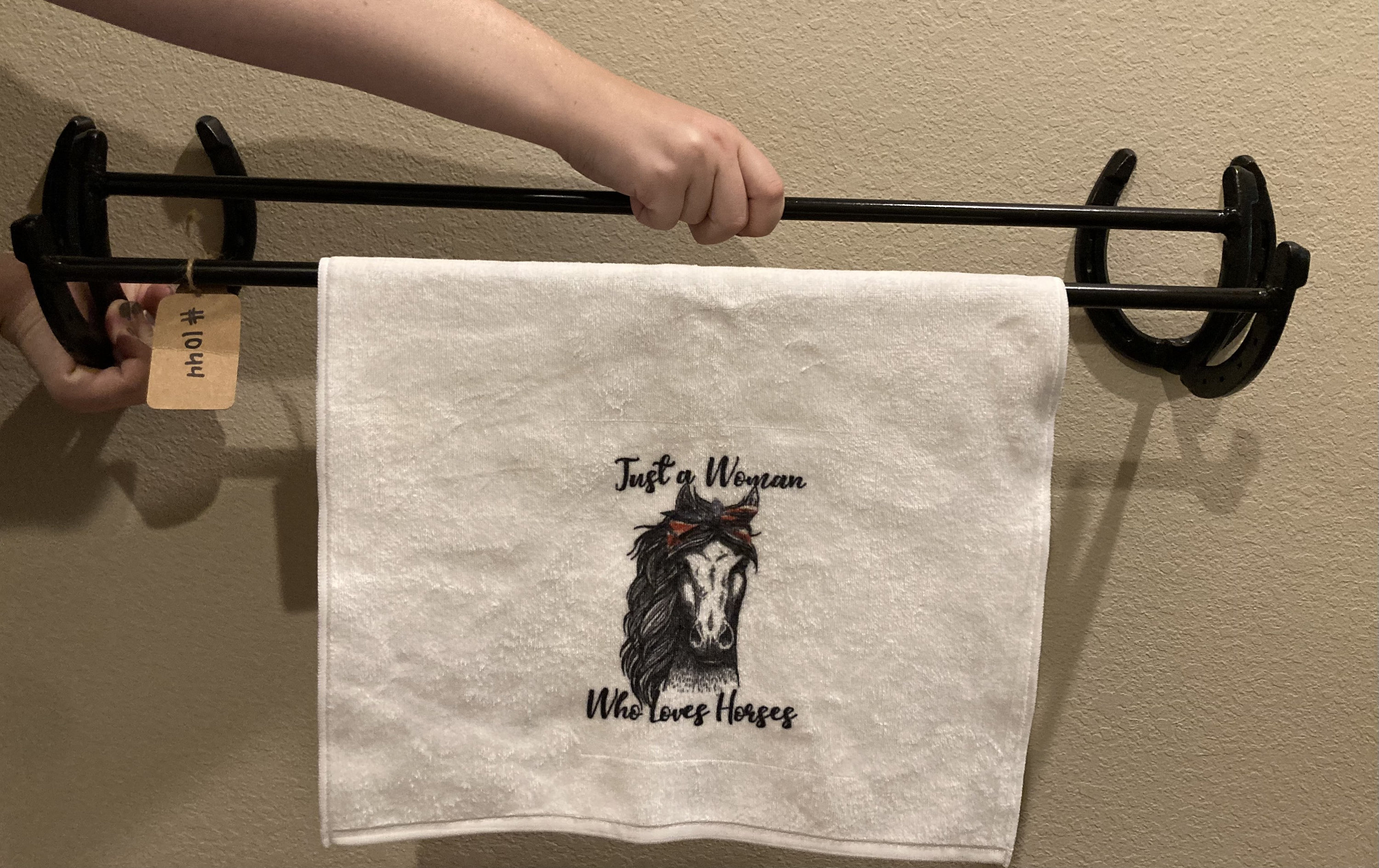 Horse Shoe Towel Bar/wrack - Etsy