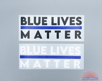 Blue Lives Matter Sticker - Etsy