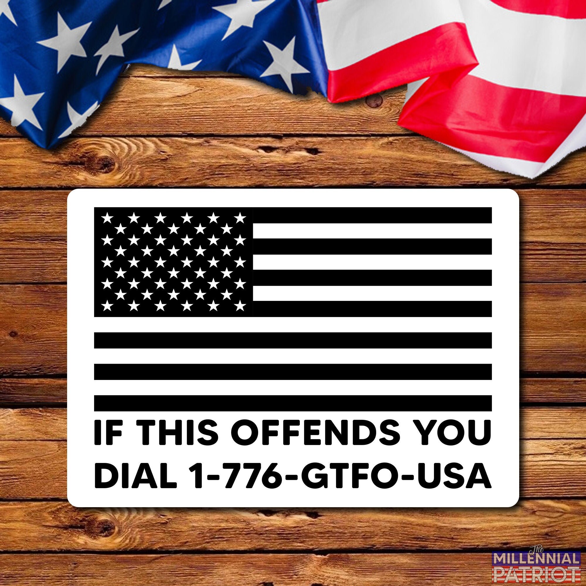 If The Flag Offends You Vinyl Decal Vinyl Sticker Bumper | Etsy