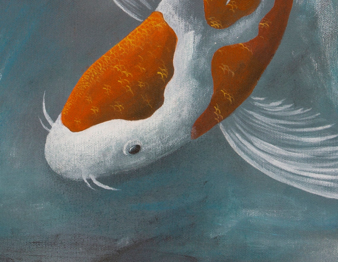 Koi Carp. Fine Art Print. Wall Art. Home Decor. Fish Swimming. | Etsy