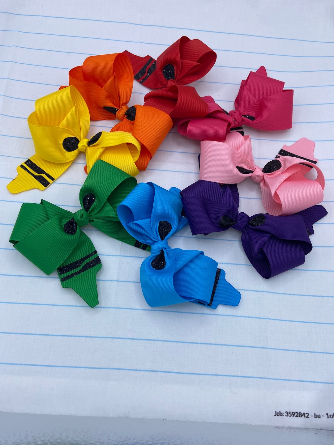 Crayon Bow, Crayola Bow, Back to School, First Day of School Bow - Etsy