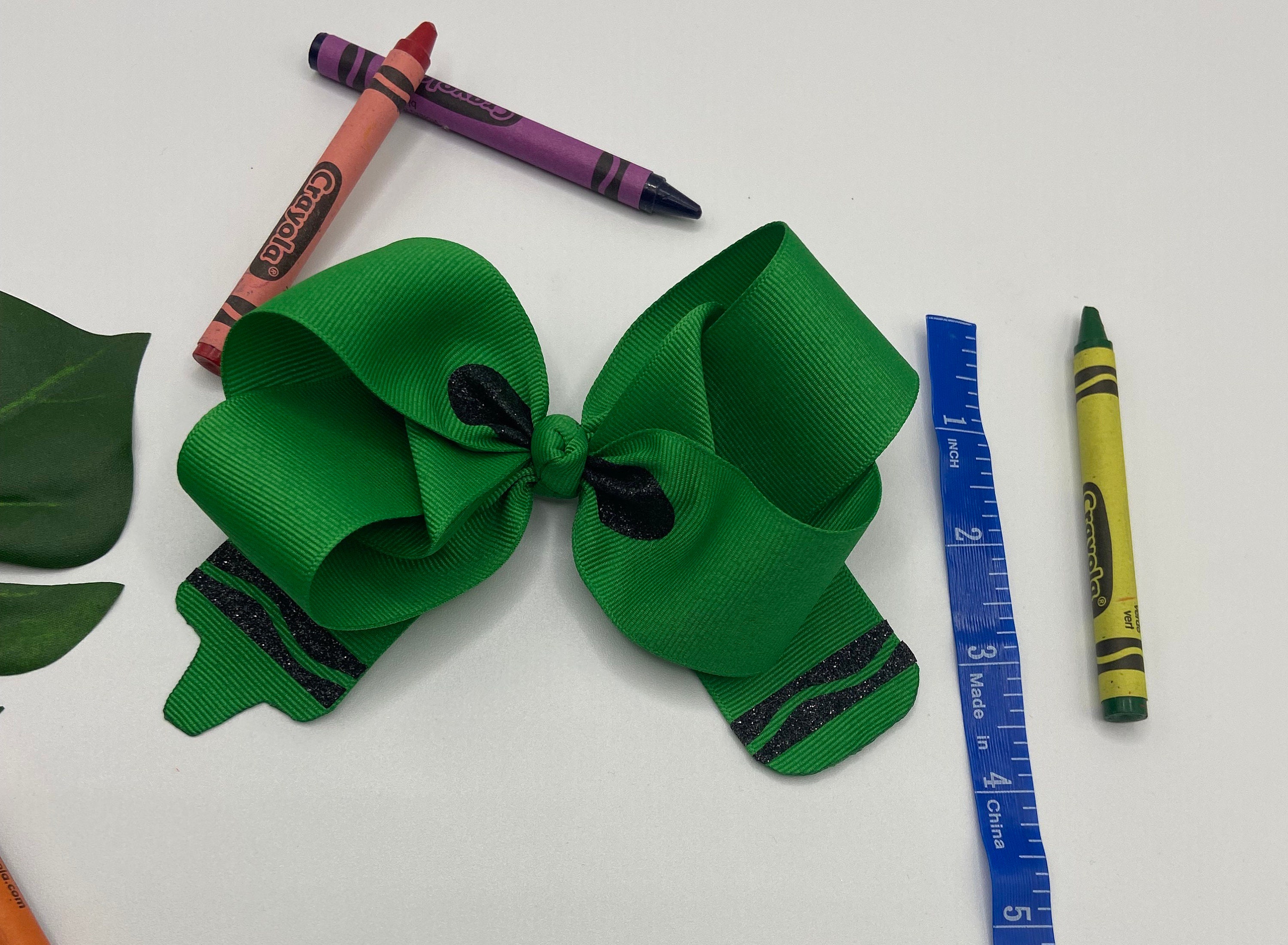 Crayon Bow Crayola Bow Back to School First Day of School - Etsy