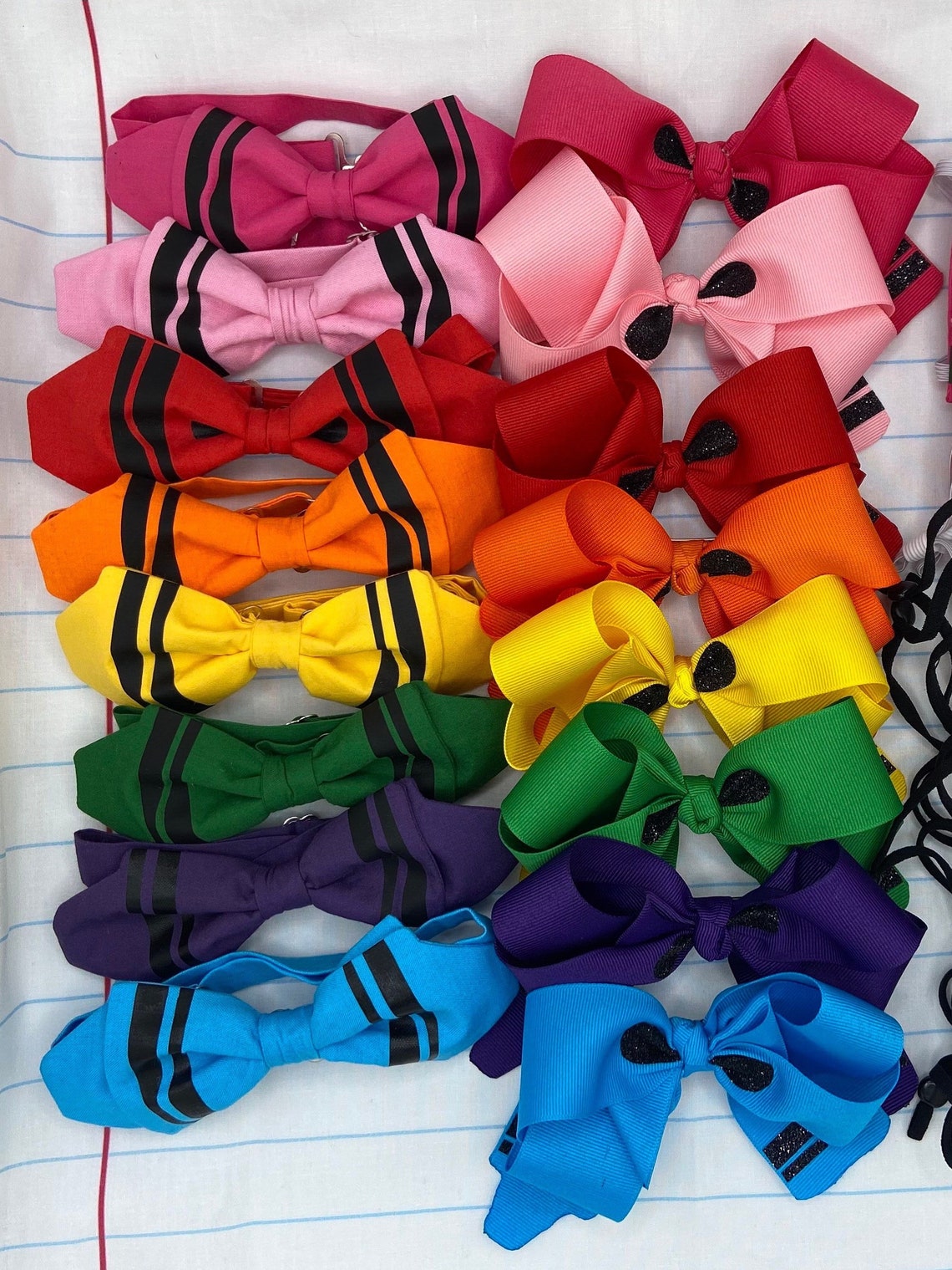 Crayon Bow Crayola Bow Back to School First Day of School - Etsy