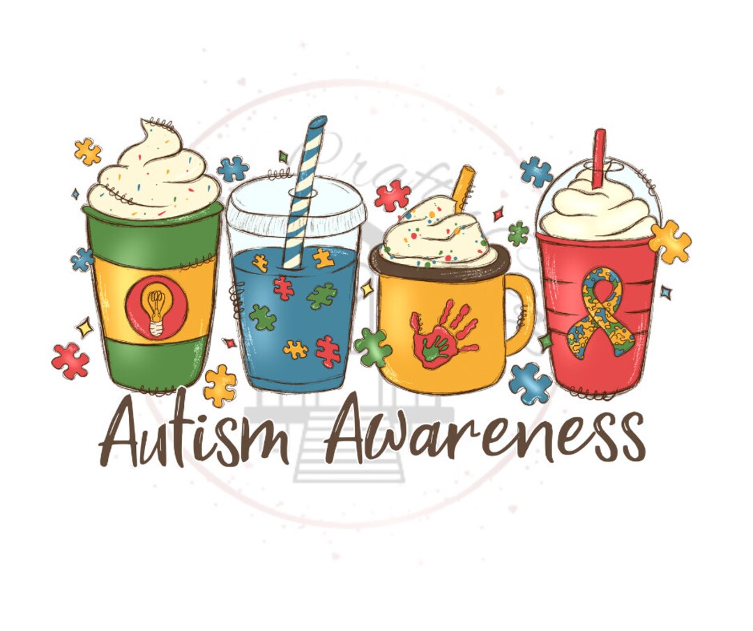 Autism Awareness Drinks DTF Transfer Print(only) Ready to Press - Etsy