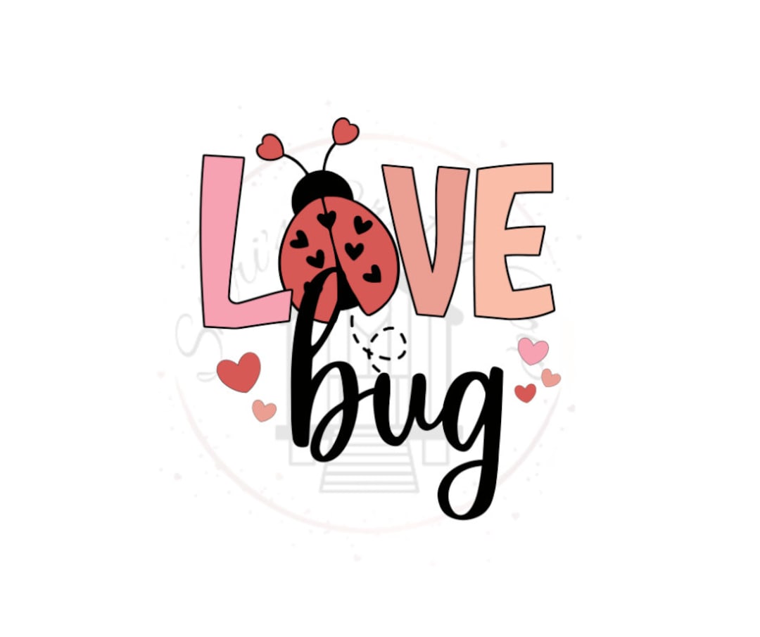 Love Bug Kids Valentines Day DTF Transfer Print Ready to Press - Etsy