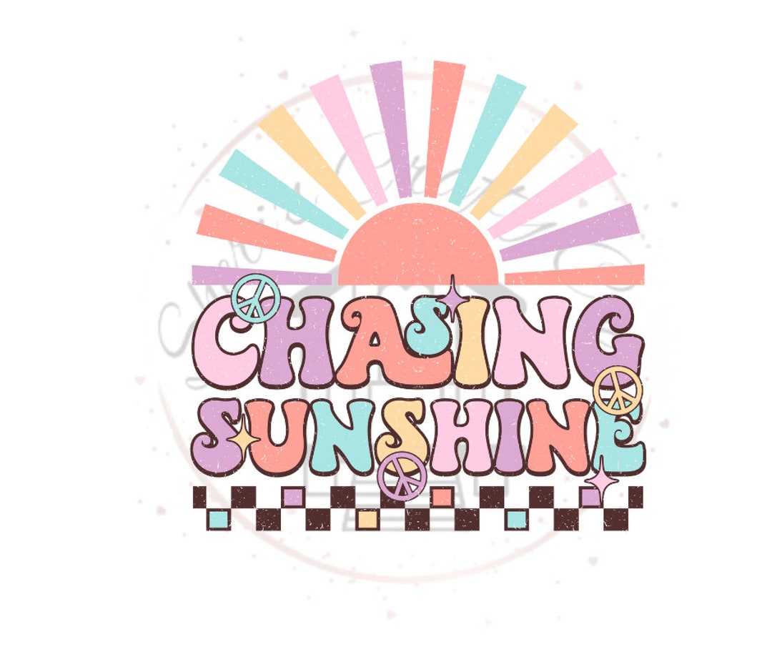 Chasing Sunshine Summer DTF Transfer Print Ready to Press - Etsy