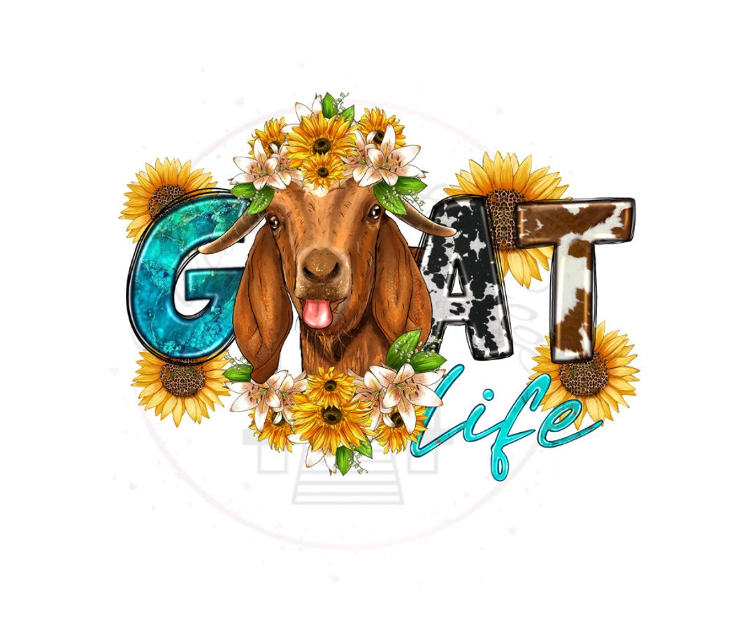 Goat Life Farm Animal DTF Transfer Print(only) Ready to Press - Etsy