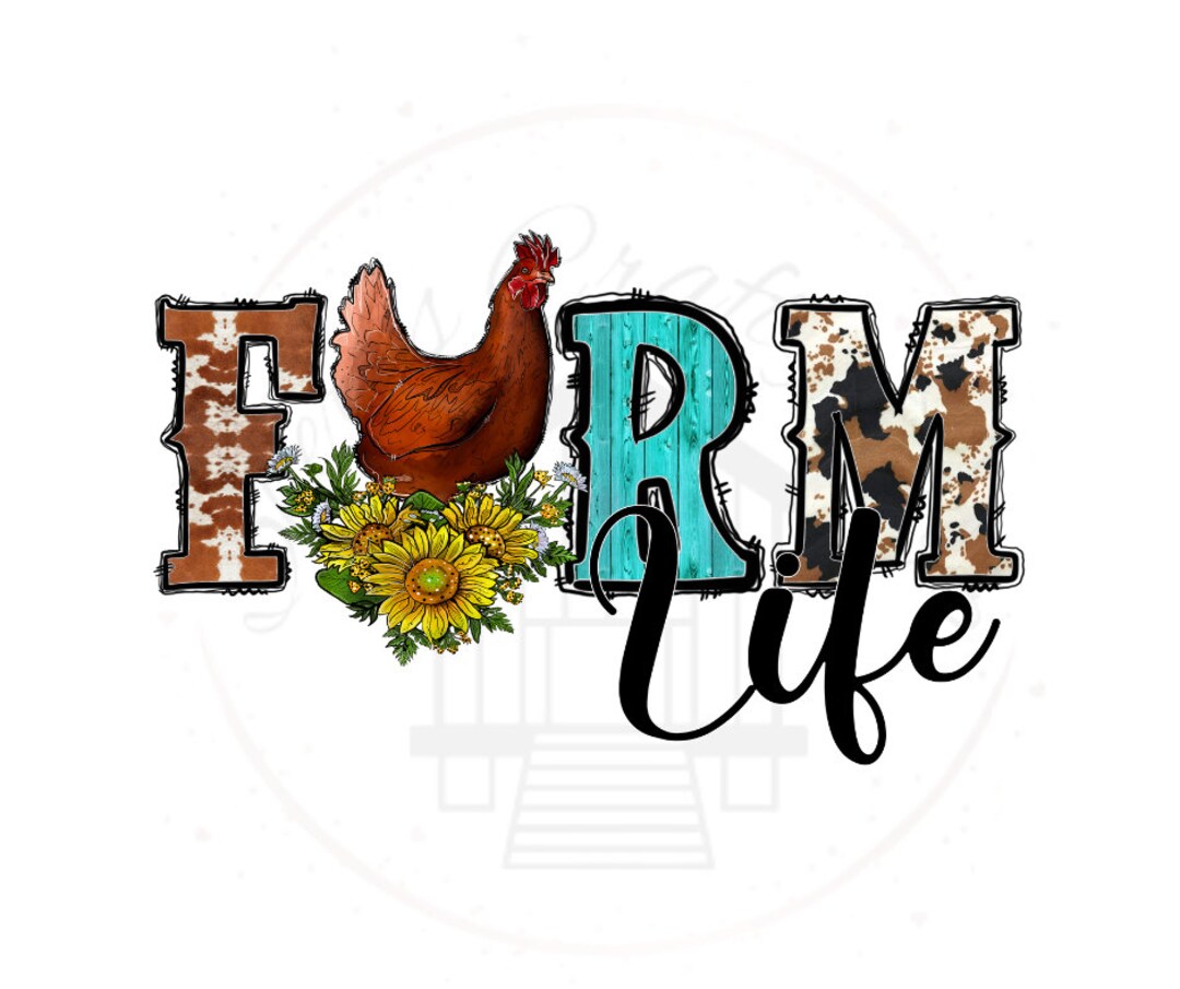 Farm Life Chicken Life DTF Transfer Print(only) Ready to Press - Etsy