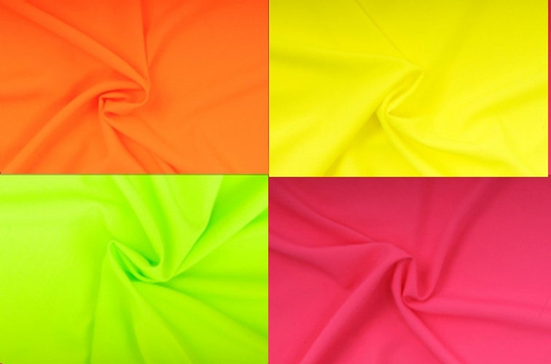 NEON Jersey Stoffe NEON Uni *4 Farben* Jersey Einfarbig *ab 10cm* - Etsy