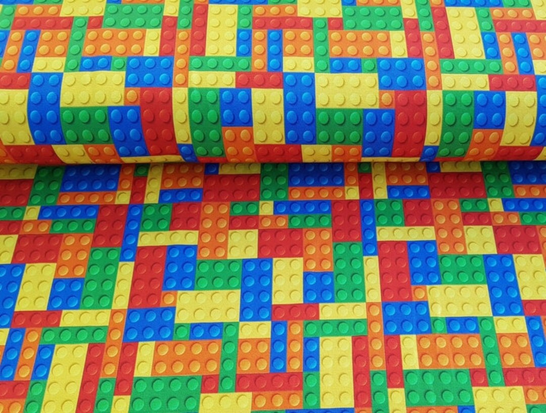Jersey Building Blocks Colorful from 10 Cm - Etsy