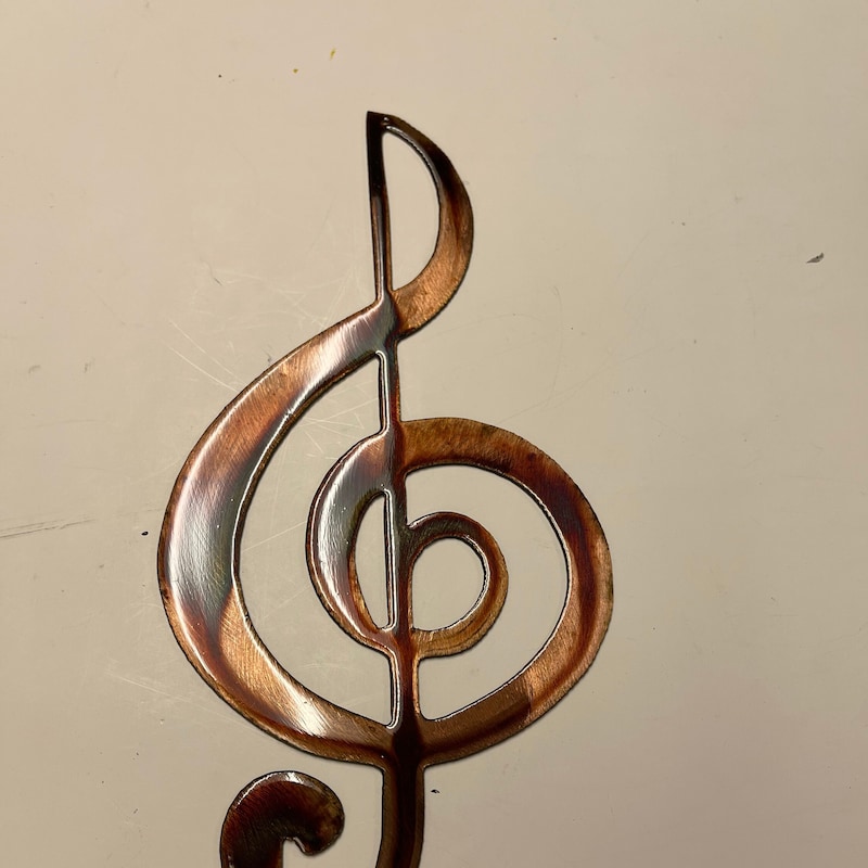 Musical Note Metal Wall Art - Etsy