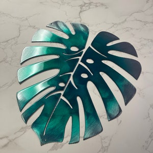 Monstera Metal Wall Art Accent 11" X 10" - Etsy