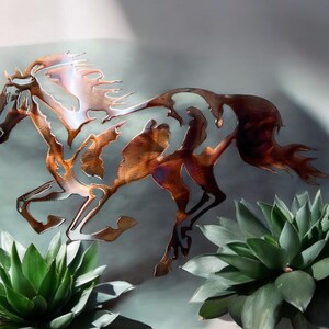 Running Horse Equestrian METAL WALL ART - Etsy