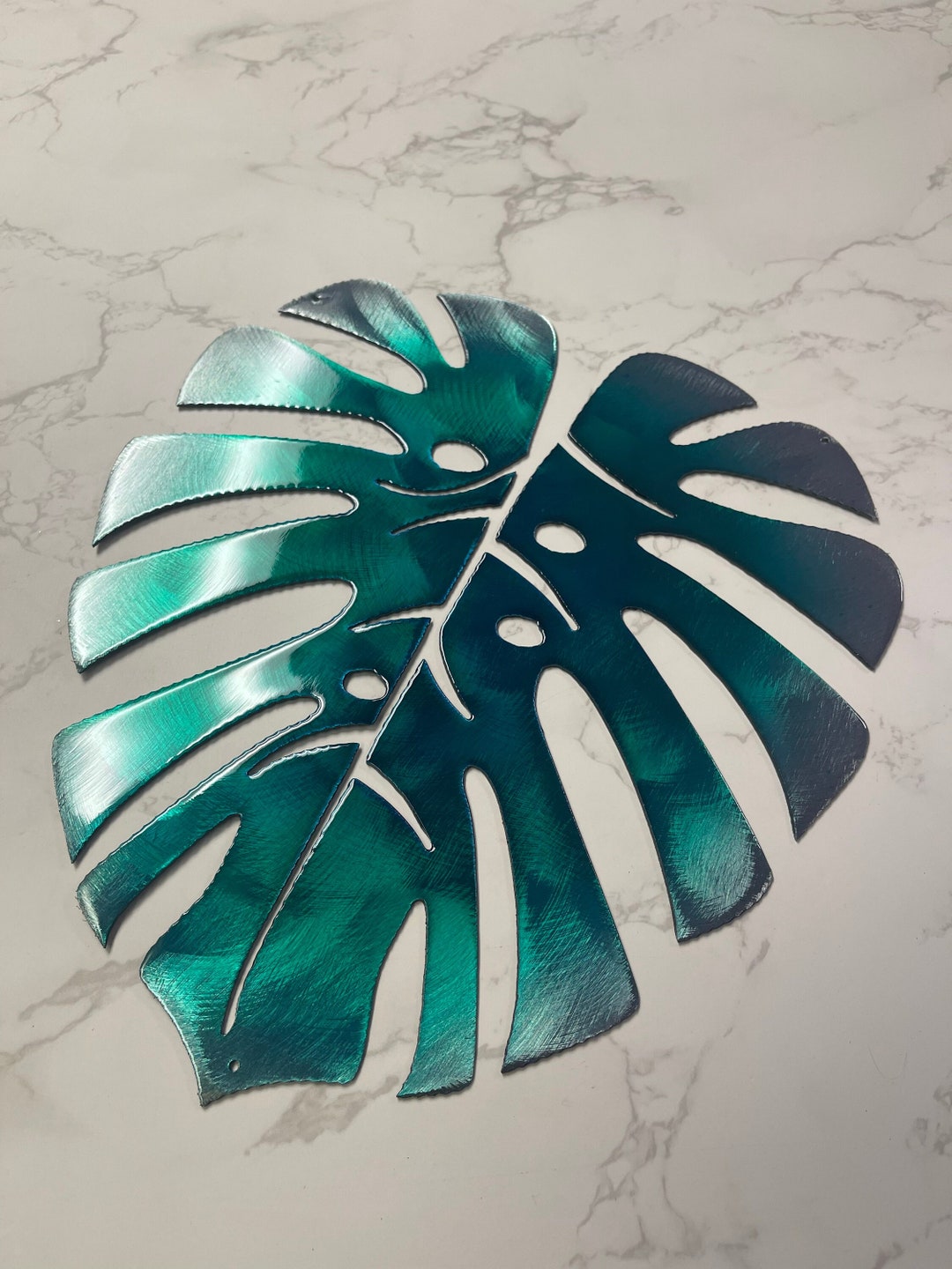 Monstera Metal Wall Art Accent 11" X 10" - Etsy