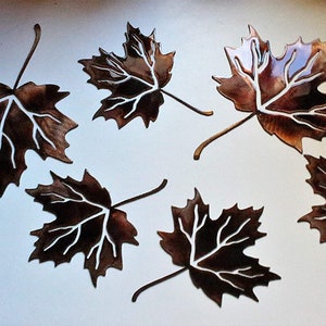 Maple Leaf Home Décor Set of 6 - Etsy