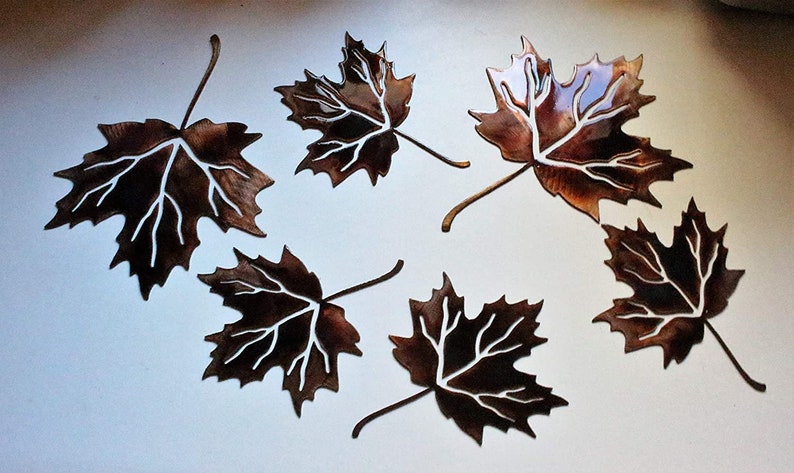 Maple Leaf Home Décor Set of 6 | Etsy