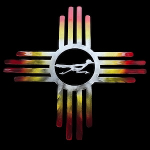 Zia Roadrunner Metal Wall Art - Fire Tinged Southwest Decor - Etsy