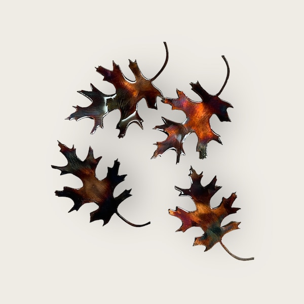 Small Metal Leaves - Etsy