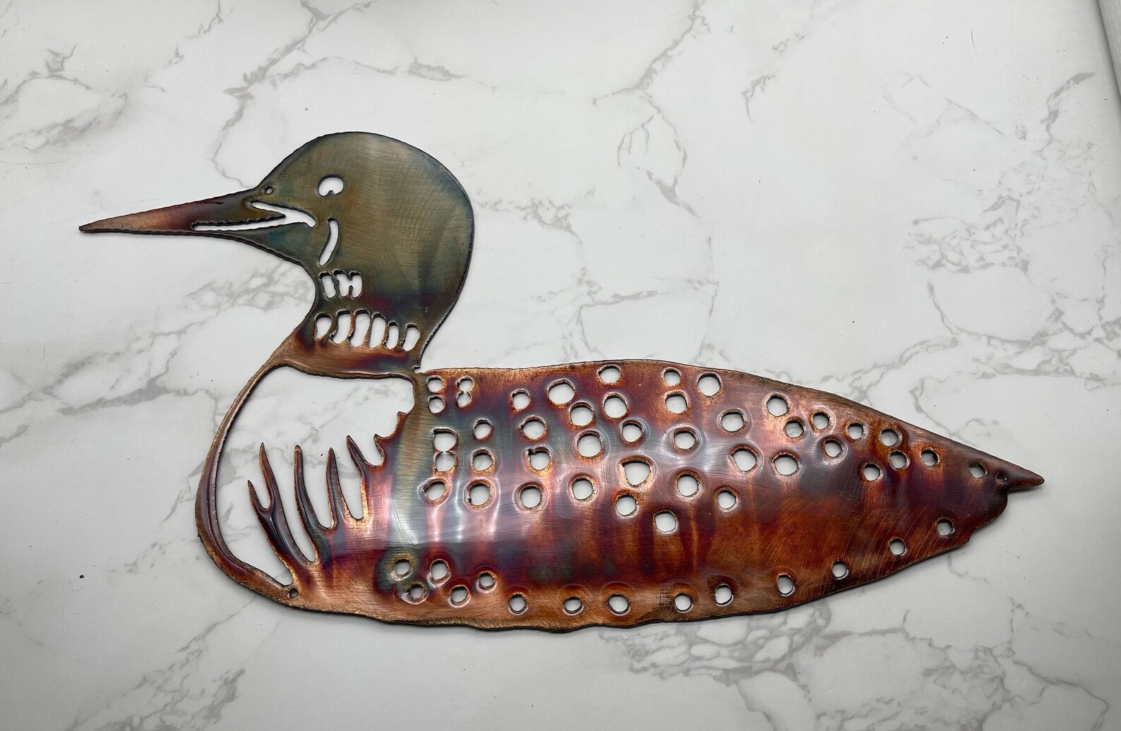 Loon Floating Metal Wall Art 12" X 6 1/4" - Etsy