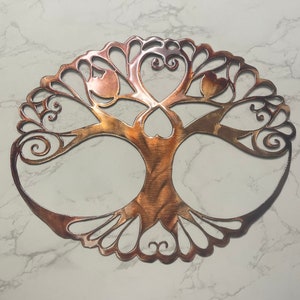 Oval Tree of Life Metal Wall Art Décor - Etsy