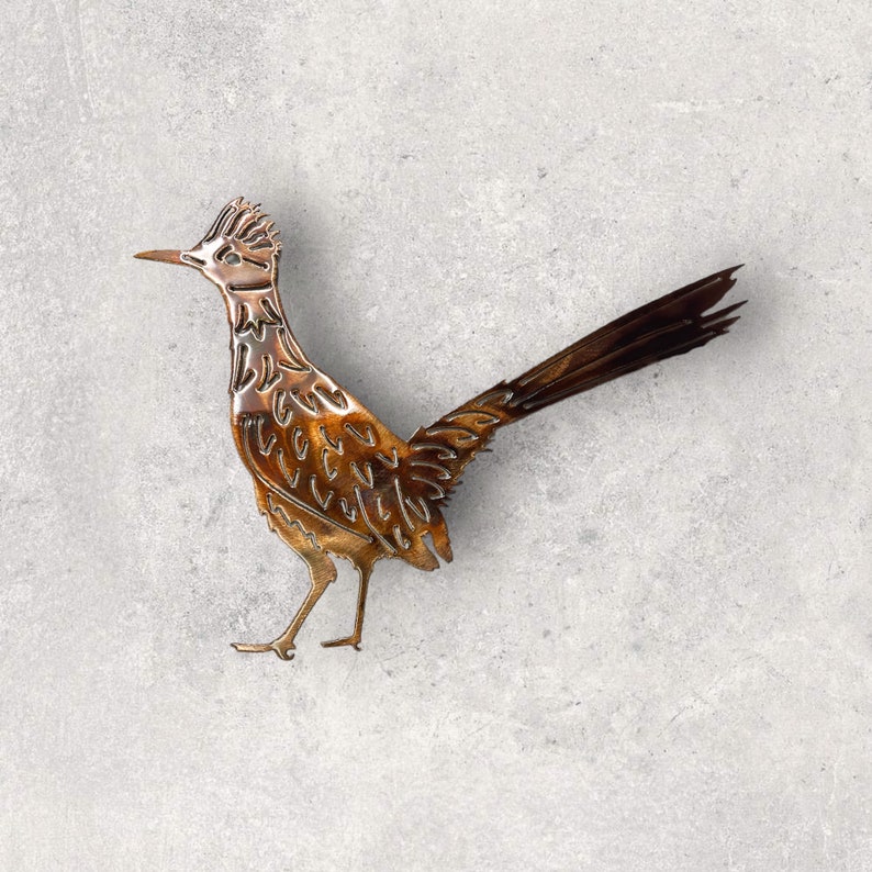 Arizona Roadrunner Metal Wall Art Decor - Handcrafted in Payson, AZ - Etsy