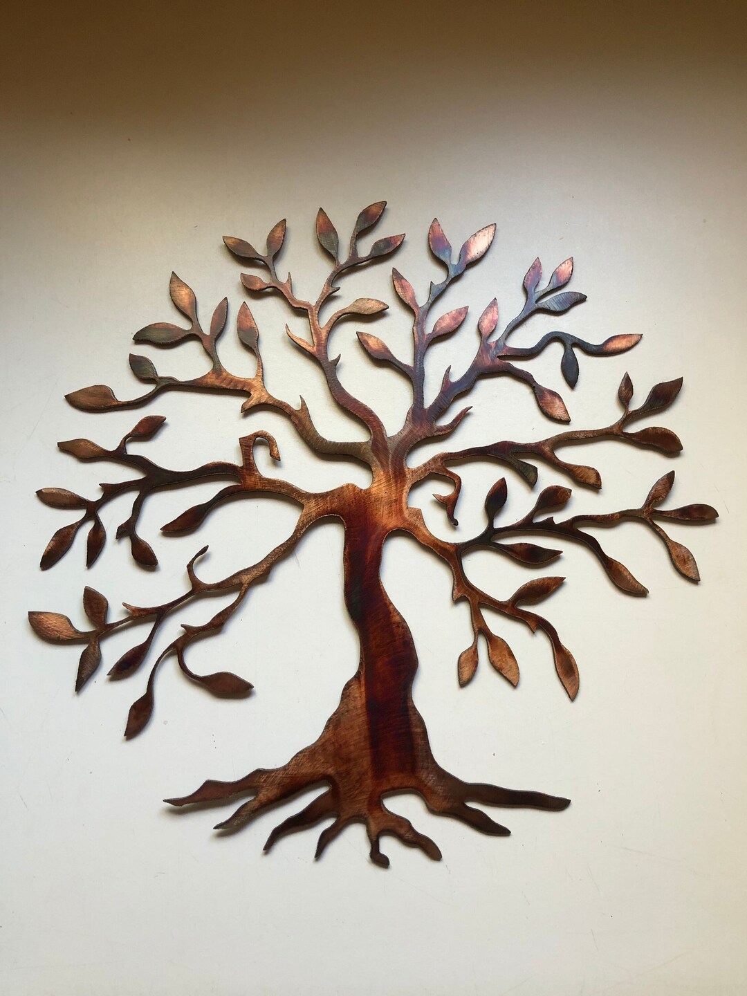 Handcrafted Copper/bronze Plated Olive Tree/tree of Life Sculpture ...