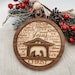 Nativity Scene Names of Christ Christmas Ornament | Layered Wood - Etsy