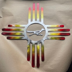 Zia Roadrunner Metal Wall Art - Fire Tinged Southwest Decor - Etsy